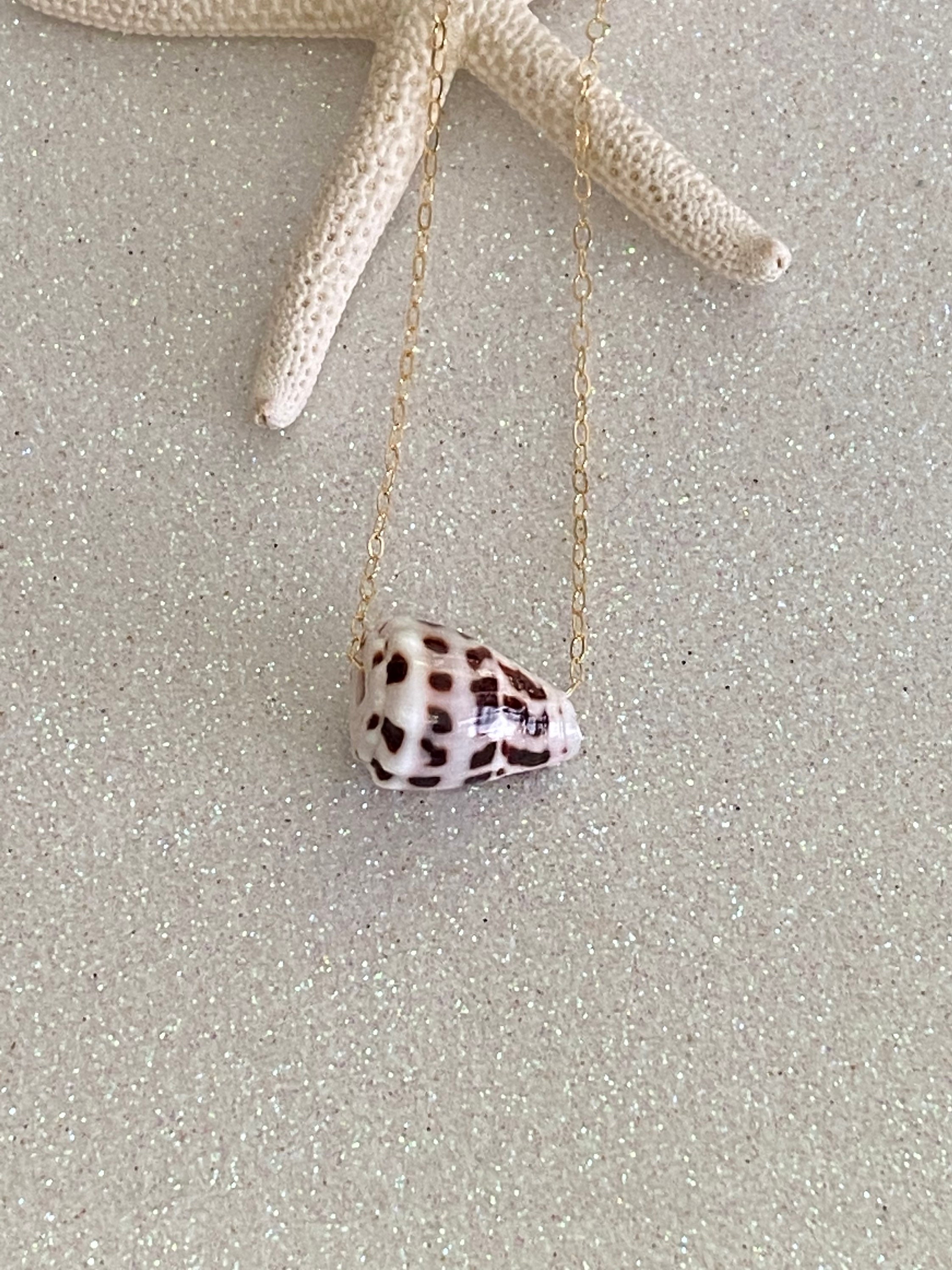 Hawaii Hebrew Cone Shell Floating Gold Filled Necklace - Etsy