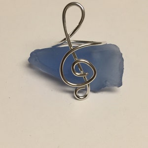 Silver Wire Treble Clef Music Adjustable Ring - Etsy