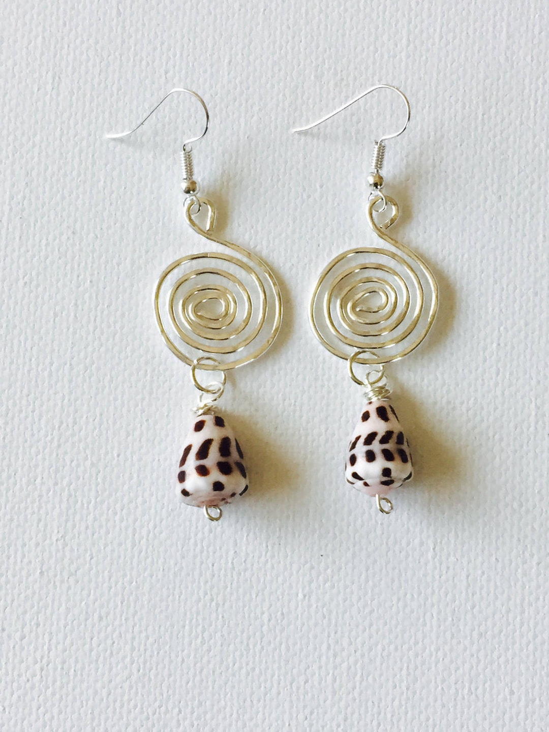Hawaii Hebrew Cone Shell Sterling Silver or Gold Filled Spiral Wire ...