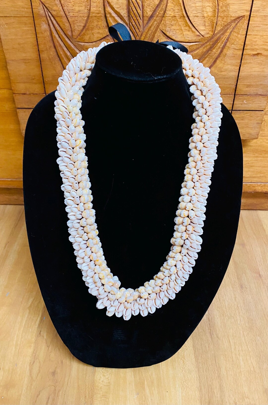 Hawaii Deluxe Cowrie Shell Lei Necklace With Natural Kukui Nuts - Etsy