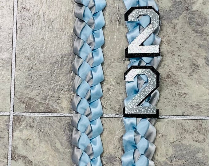 Graduation Lei Ribbon Lei Satin Ribbon Lei College Spirit Lei Hawaiian ...