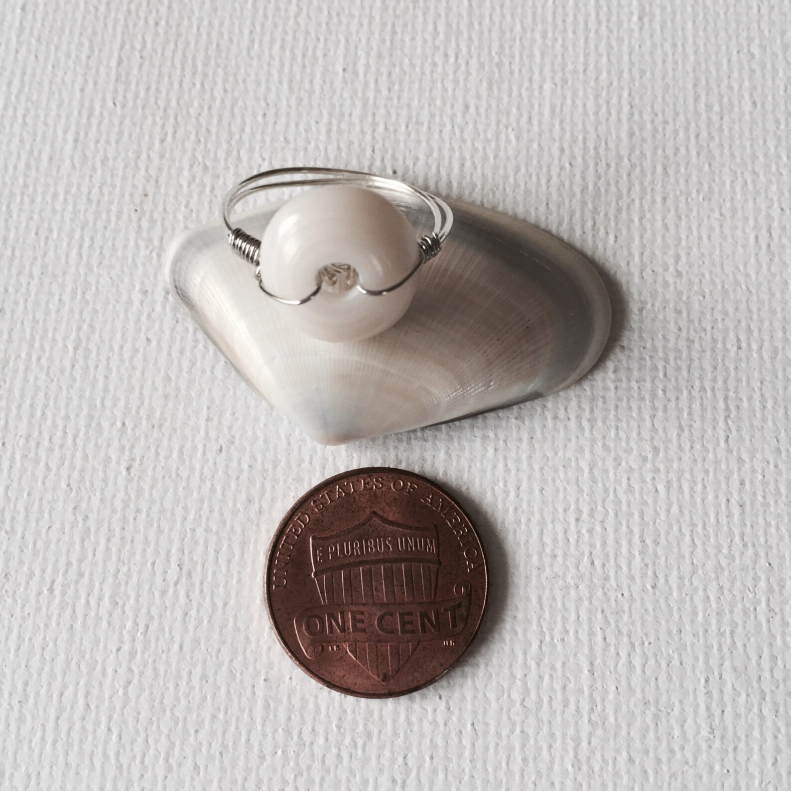 Hawaii Puka Shell Silver or Gold Wire Wrapped Ring - Etsy