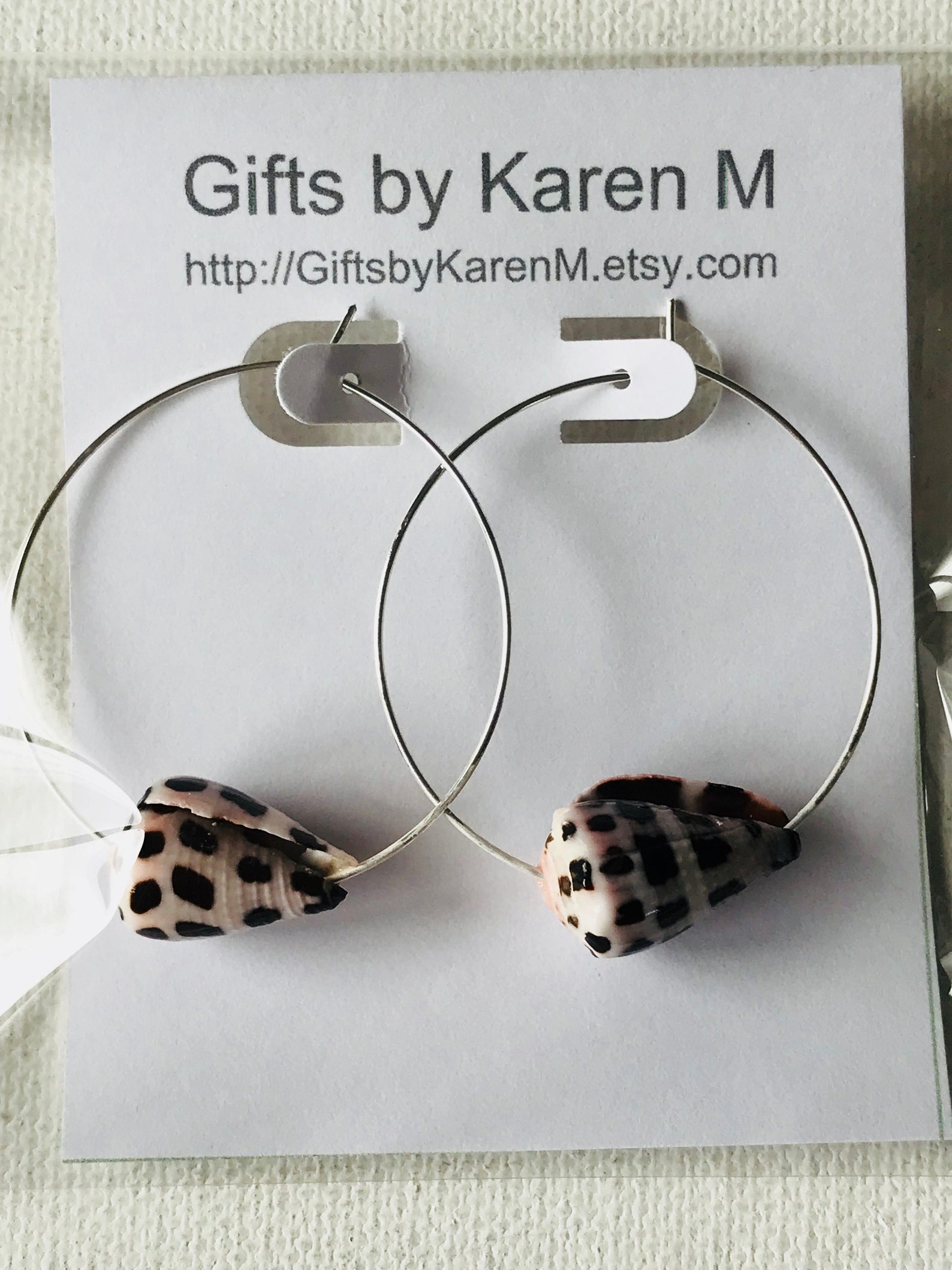 Hawaii Hebrew Cone Shell 1.5 Inch Gold or Silver Wire Hoop - Etsy