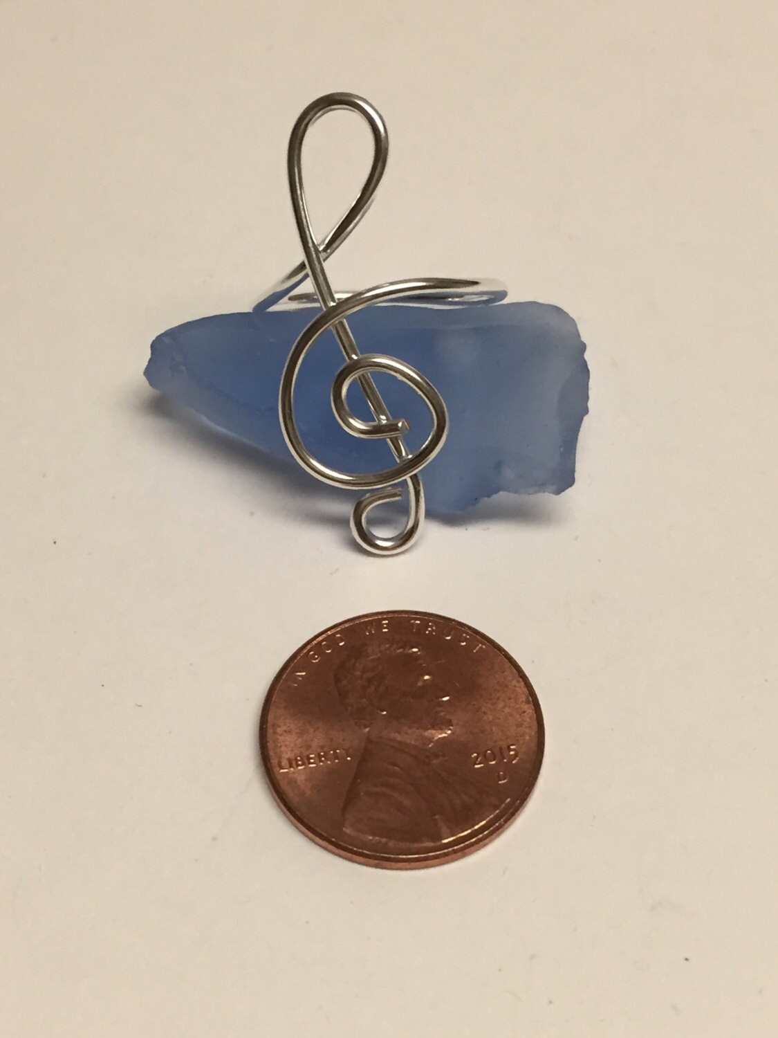 Silver Wire Treble Clef Music Adjustable Ring - Etsy