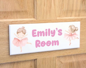 Ballerina Door Sign, Ballerina Plaque, Kids Plaque, Kids Sign ...