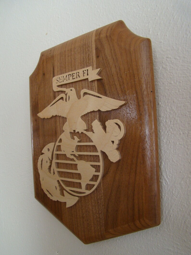 Marine Corps Military Scroll Art Wall Plaque Home Decor Gift - Etsy