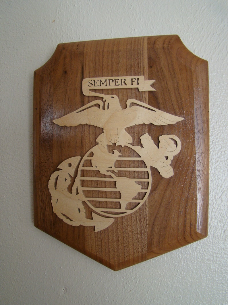 Marine Corps Military Scroll Art Wall Plaque Home Decor Gift - Etsy