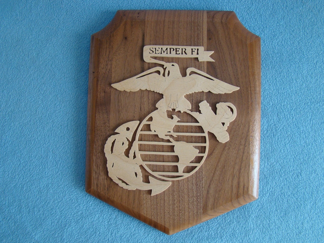 Marine Corps Military Scroll Art Wall Plaque Home Decor Gift - Etsy