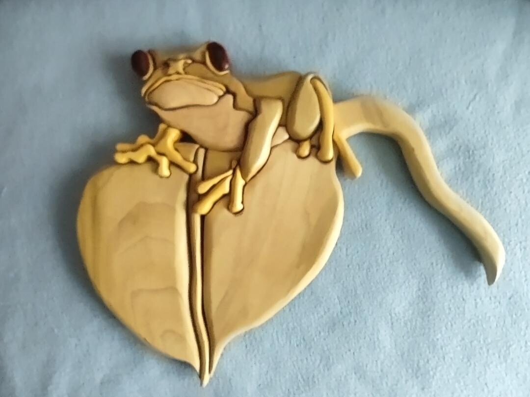 Intarsia Frog Scroll Saw Wall Art - Etsy