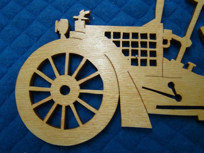 Wooden Car Scroll Saw Art Handmade Wall Decor 12 1/2" X 5 1/2 ...