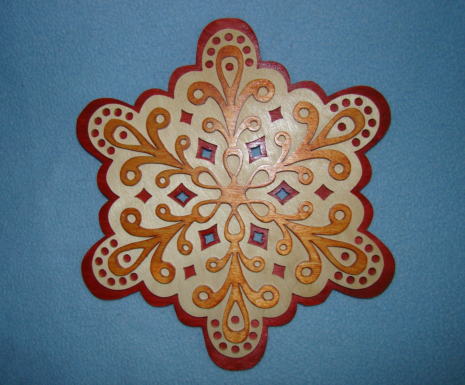 Wooden Scroll Saw Art Layered Wall Plaque Home Decor Gift Original ...