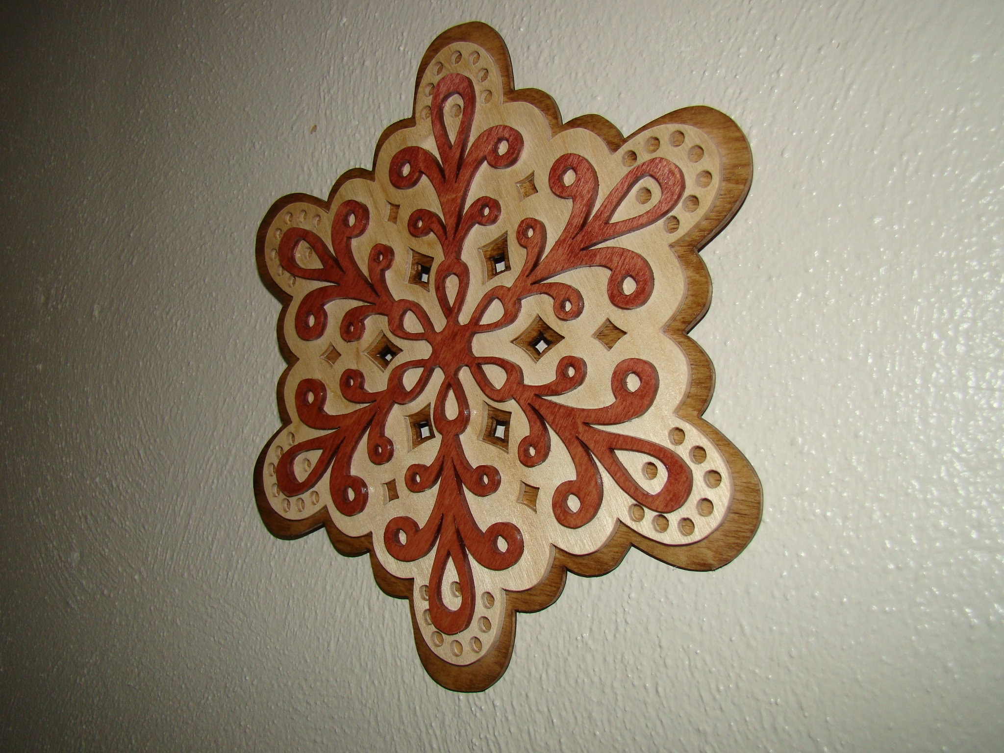 Wooden Scroll Saw Art Layered Wall Plaque Home Decor Gift Original ...