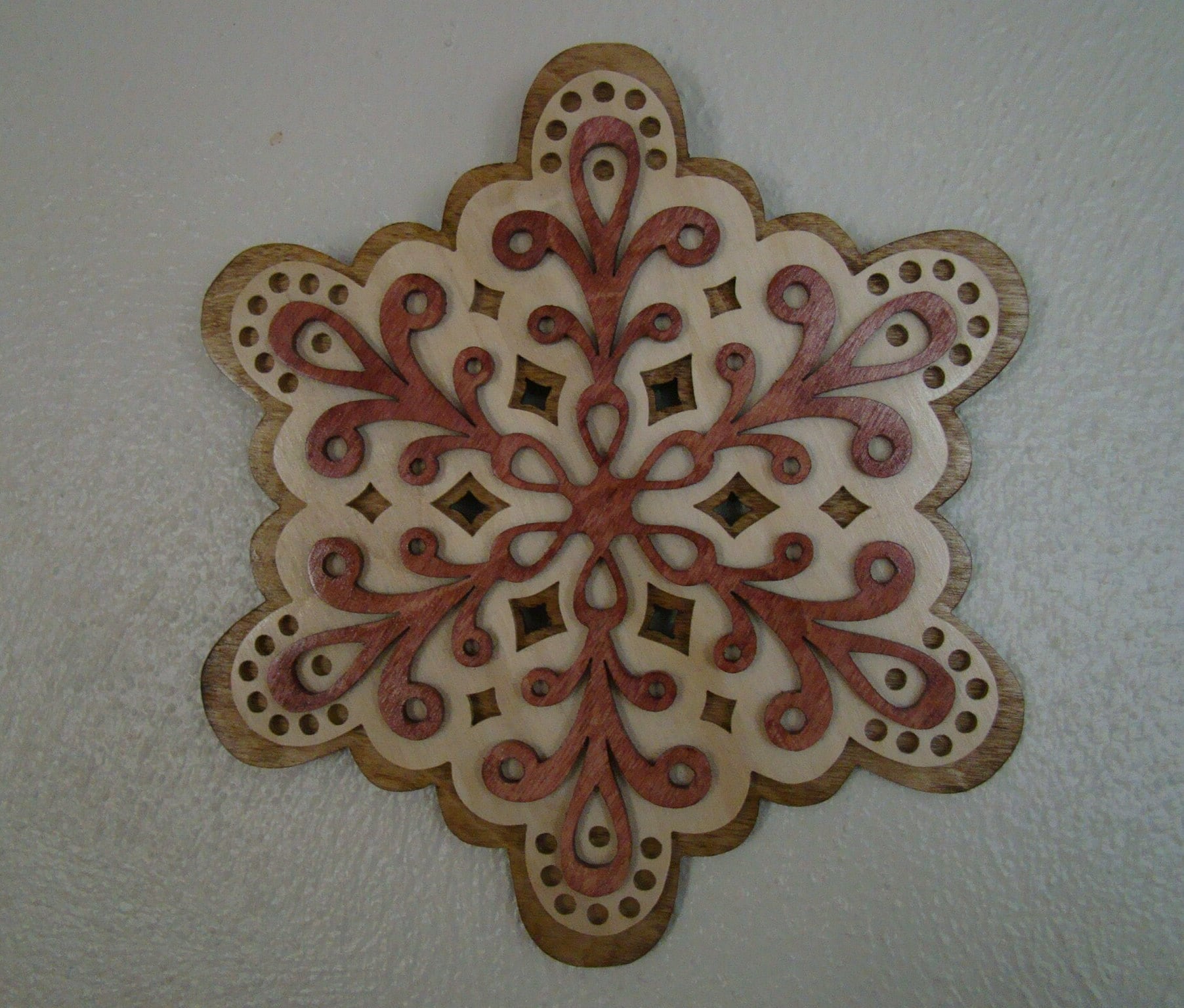 Wooden Scroll Saw Art Layered Wall Plaque Home Decor Gift Original ...