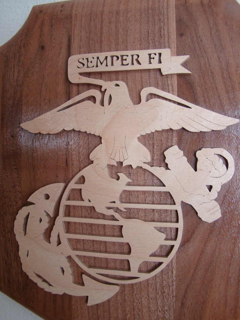 Marine Corps Military Scroll Art Wall Plaque Home Decor Gift - Etsy