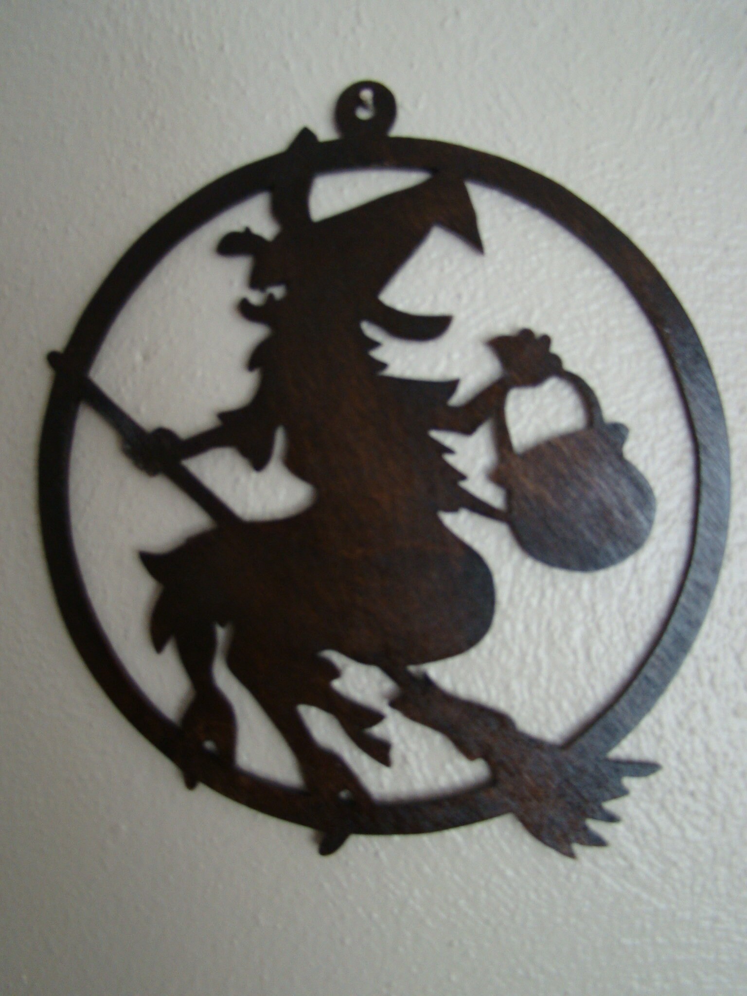 Halloween Witch Wall Plaque Scroll Saw Art Home Decor - Etsy