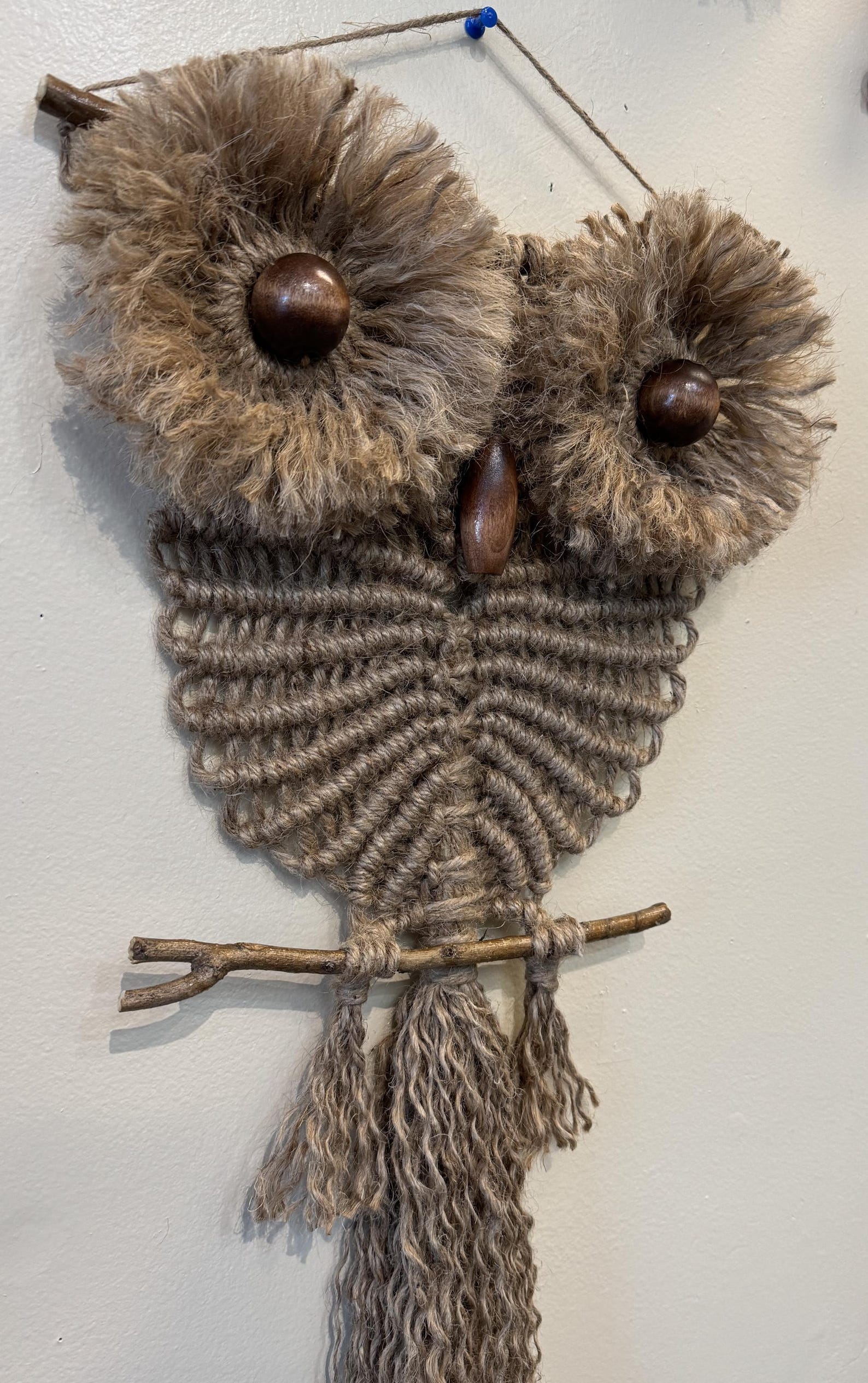 OWL 229 Macramé Wall Hanging, Handmade, Jute, Small Macramé, Macrame Owl - Etsy