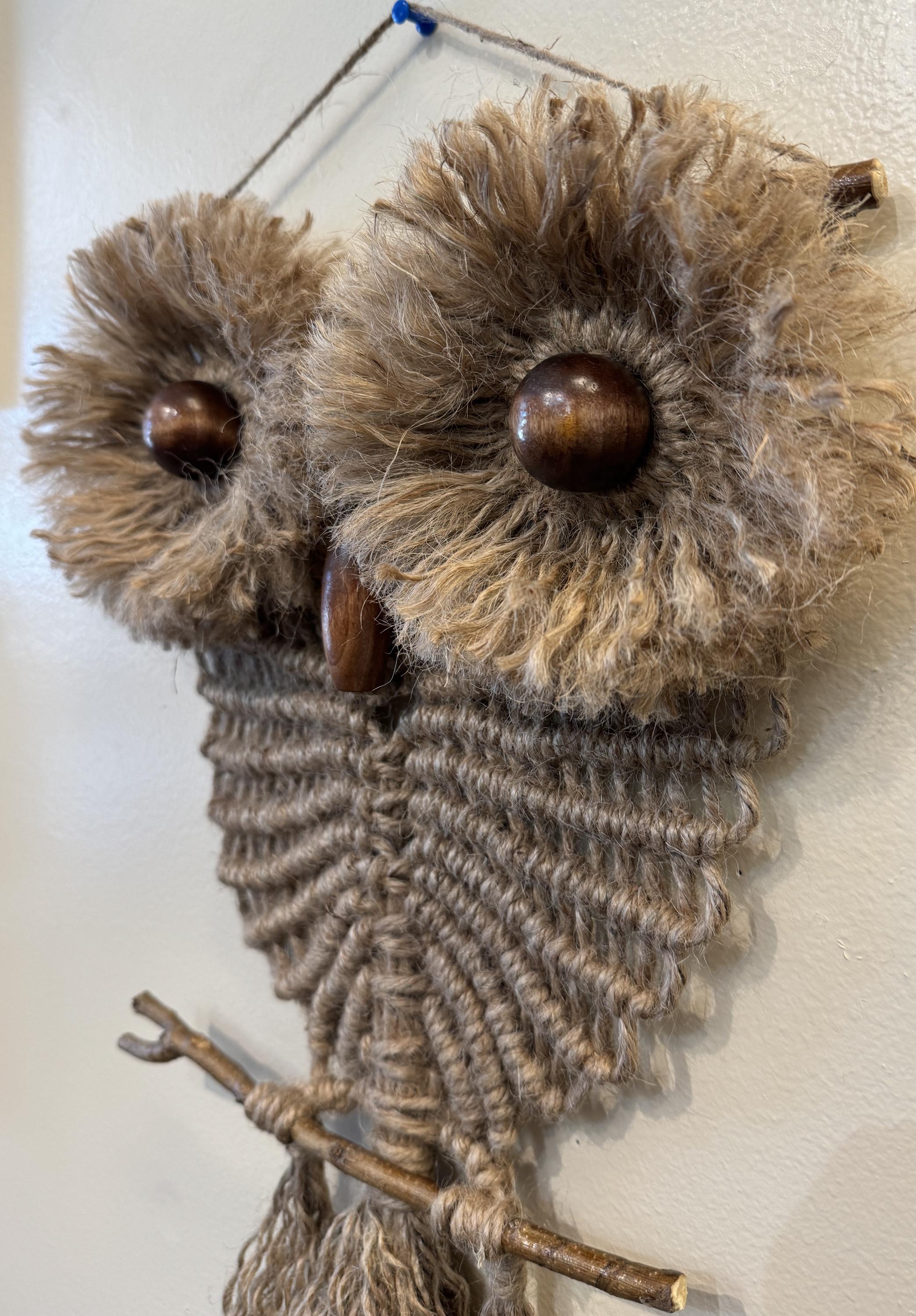 OWL 229 Macramé Wall Hanging, Handmade, Jute, Small Macramé, Macrame Owl - Etsy