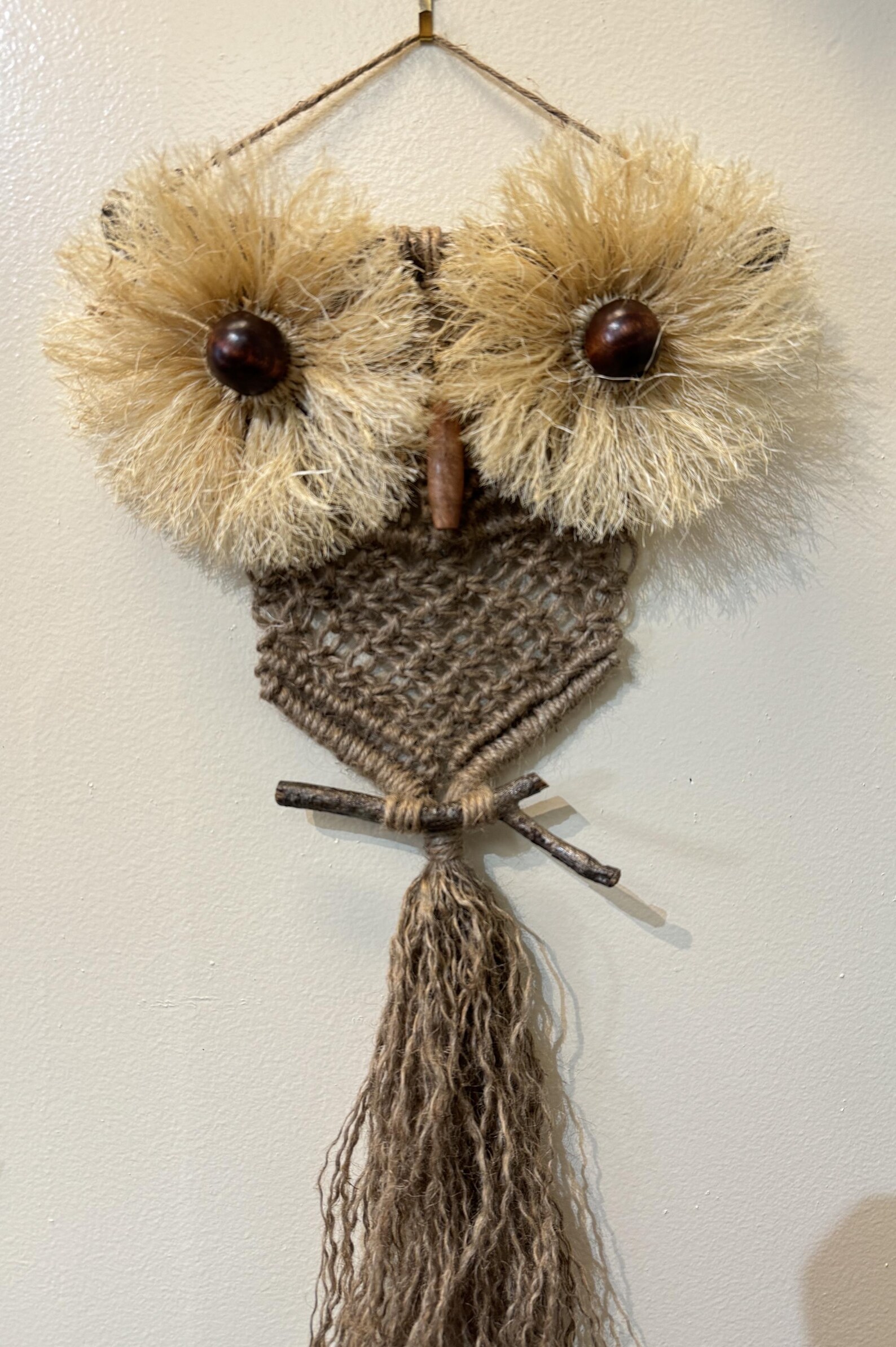 OWL 230 Macramé Wall Hanging, Handmade, Jute, Sisal, Small Macramé, Macrame Owl, - Etsy