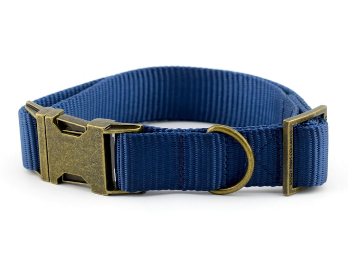 Webbing Dog Collar Solid Burnt Orange Solid Nylon Webbing - Etsy