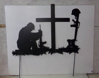 Military yard sign | Etsy