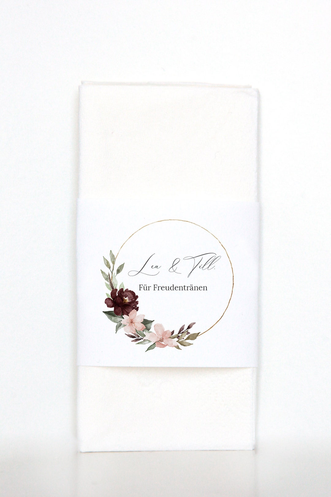 Banderole per fazzoletti, lacrime di joy banderols - Lea&Till - Etsy Italia