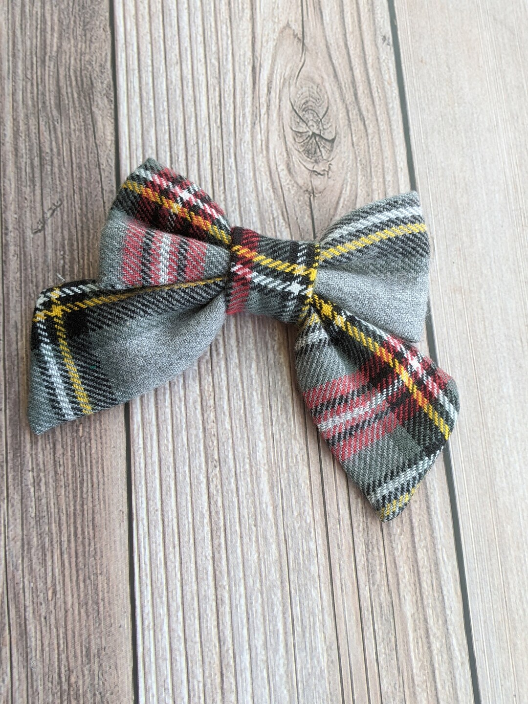 Gray Plaid Sailor Bow - 4 Sizes - Etsy