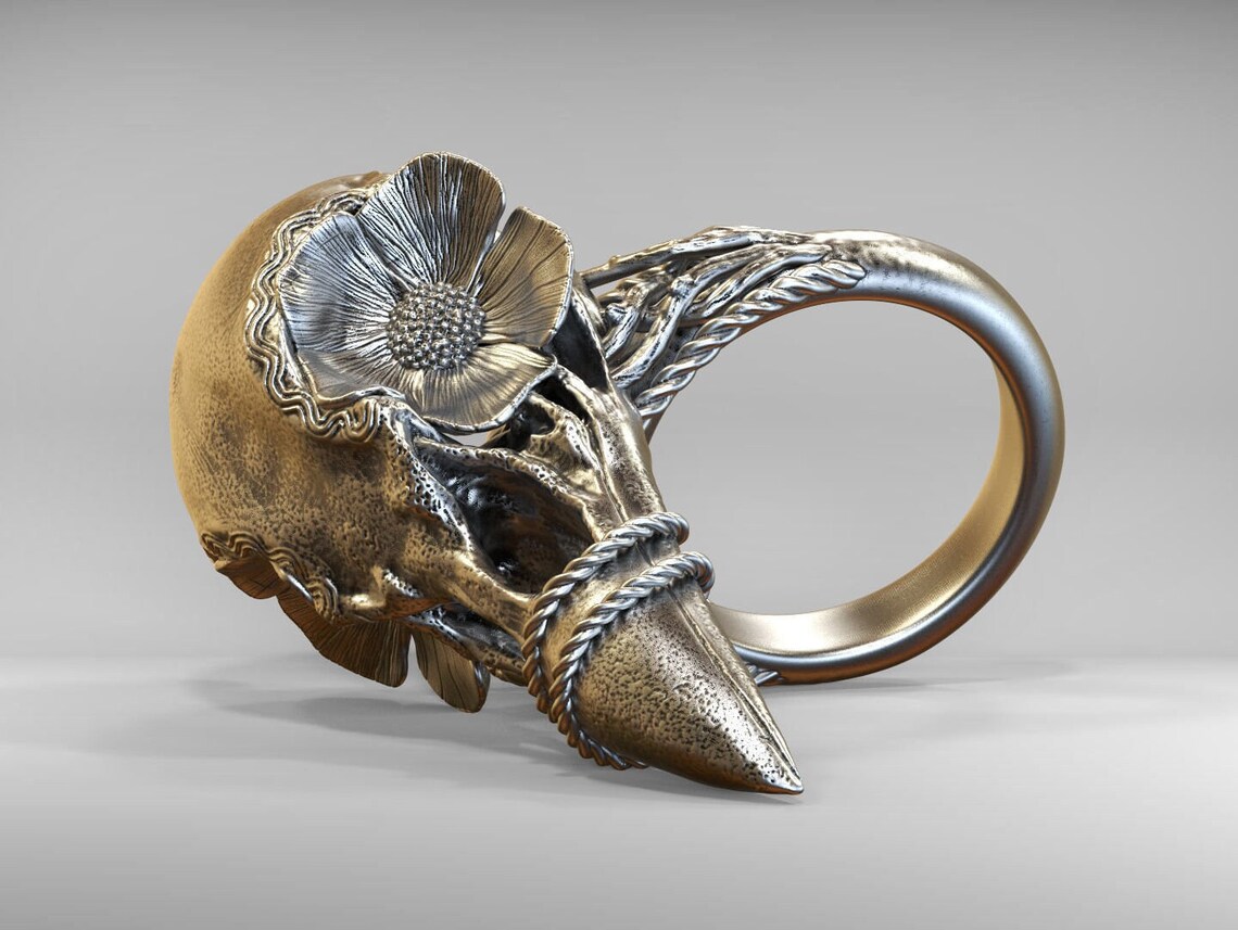 Raven Norse Ring Crow Bird Skull Ring Witchy Pagan Ring - Etsy