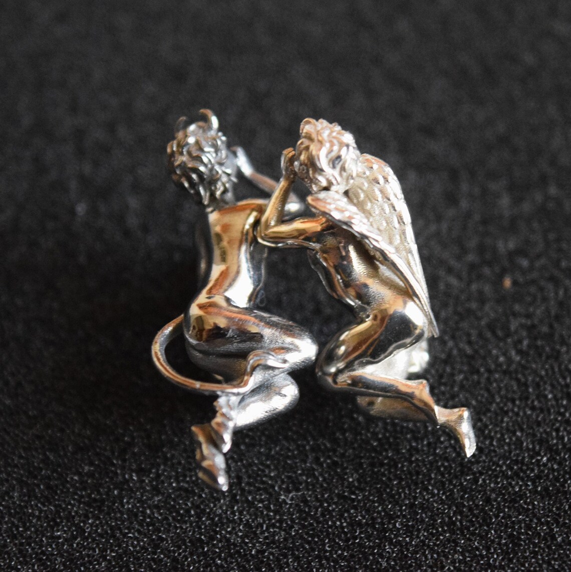 Earrings Angel and Devil Whisper in Your Ears Angel Earrings - Etsy