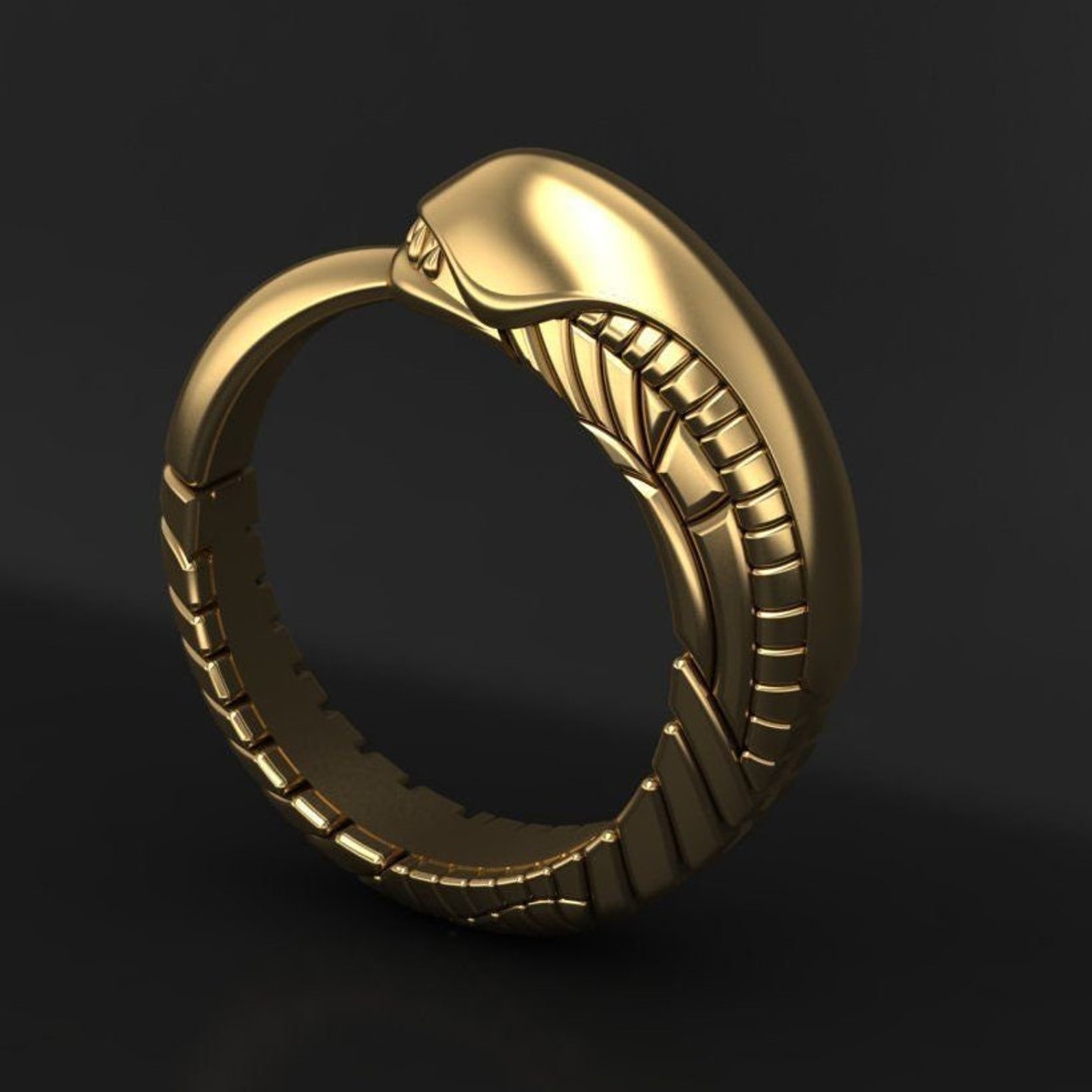 H.R. Giger Inspired Alien Newborn Ring Giger Alien Ring - Etsy