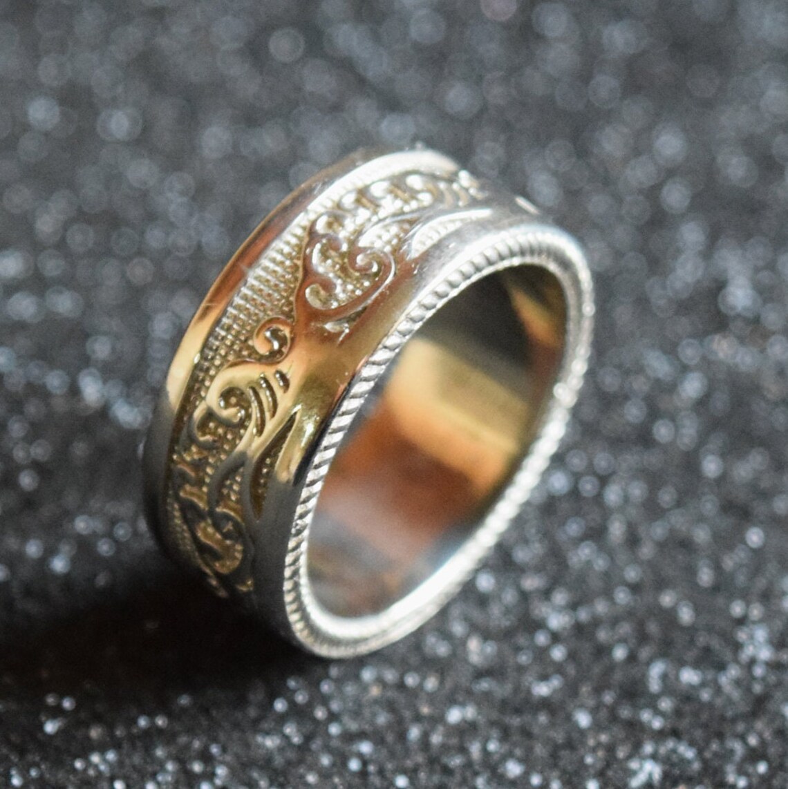 Wave Ring Personalized Ring Ocean Waves Ring Thumb Ring | Etsy