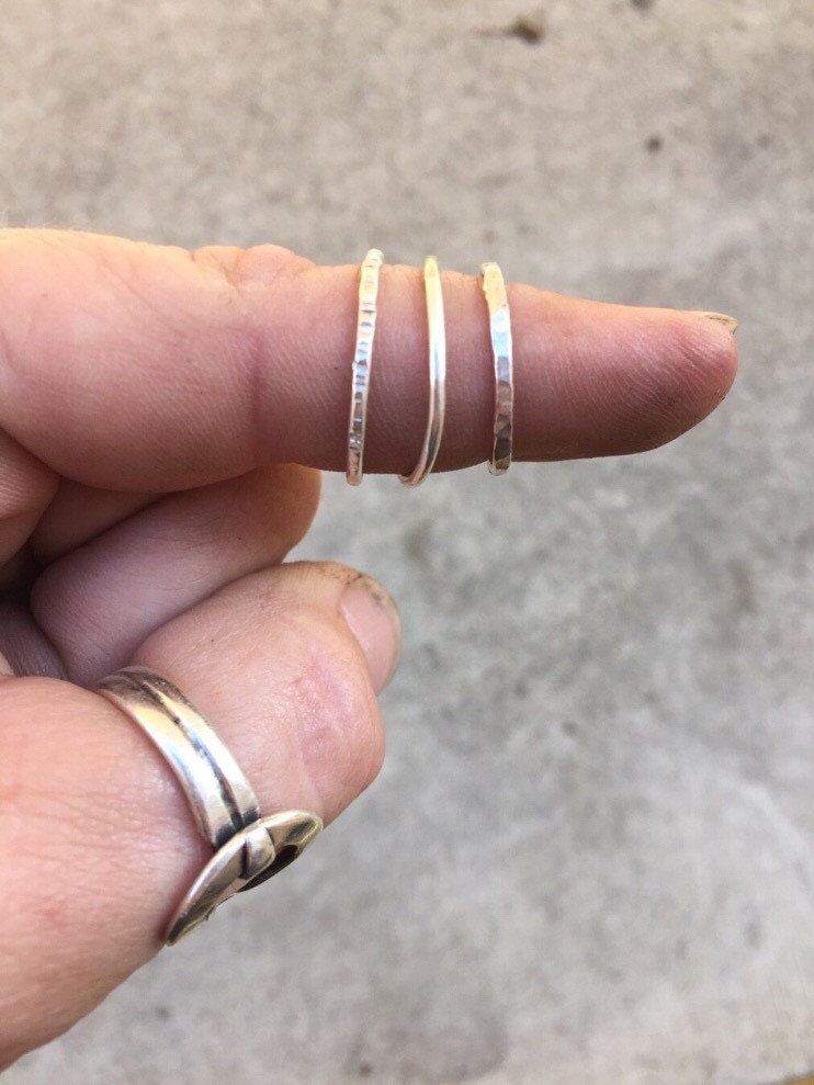 Stacking Rings, Stacking Ring, Stacker Rings, Stacker Ring, Silver Ring ...
