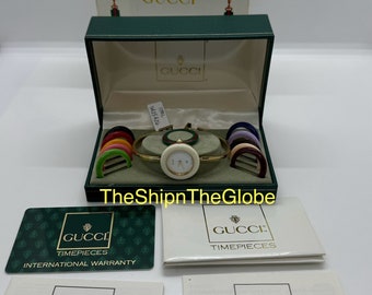 Vintage Gucci Multi Bezel Swiss Watch With Cert, of Authenticity - Etsy