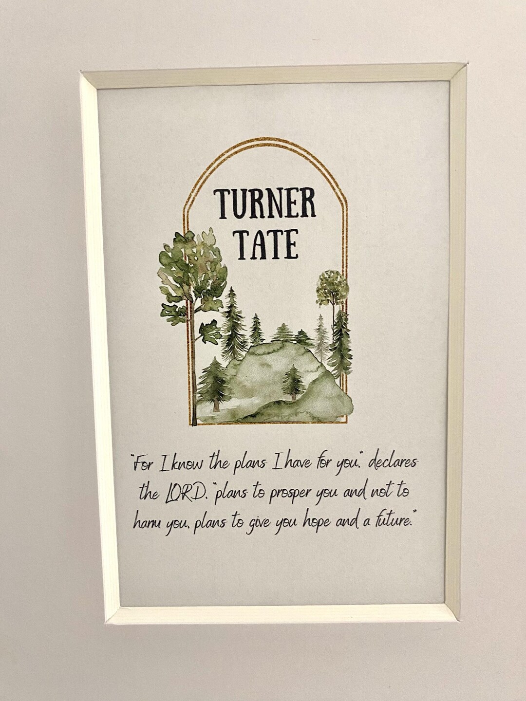 Woodland Animals, Christian Nursery Decor, Bible Verse Art, Gender ...