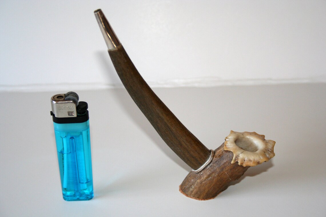 Deer Antler Smoking Pipe - Etsy