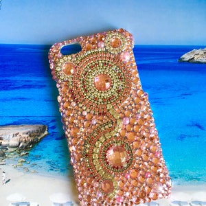 Rhinestone PHONE CASE. Pink BLING Phone Case. Rhinestone Jewelled ...