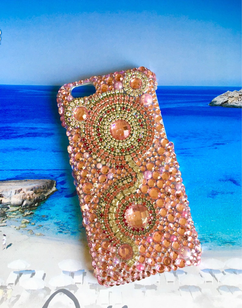 Rhinestone PHONE CASE. Pink BLING Phone Case. Rhinestone - Etsy