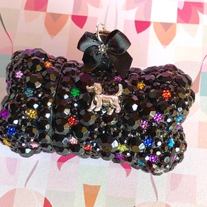 BLING Dog Bag HOLDER, Fancy DOG Accessory, Sparkle Designer Accessories ...