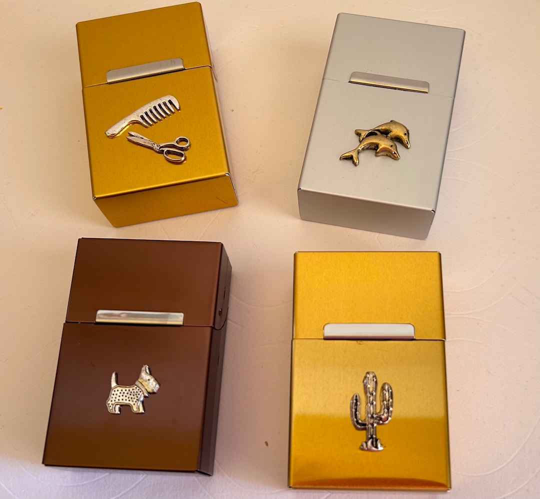 Personalized Cigarette Pack Holder, Cigarette Pack Cover, METAL ...