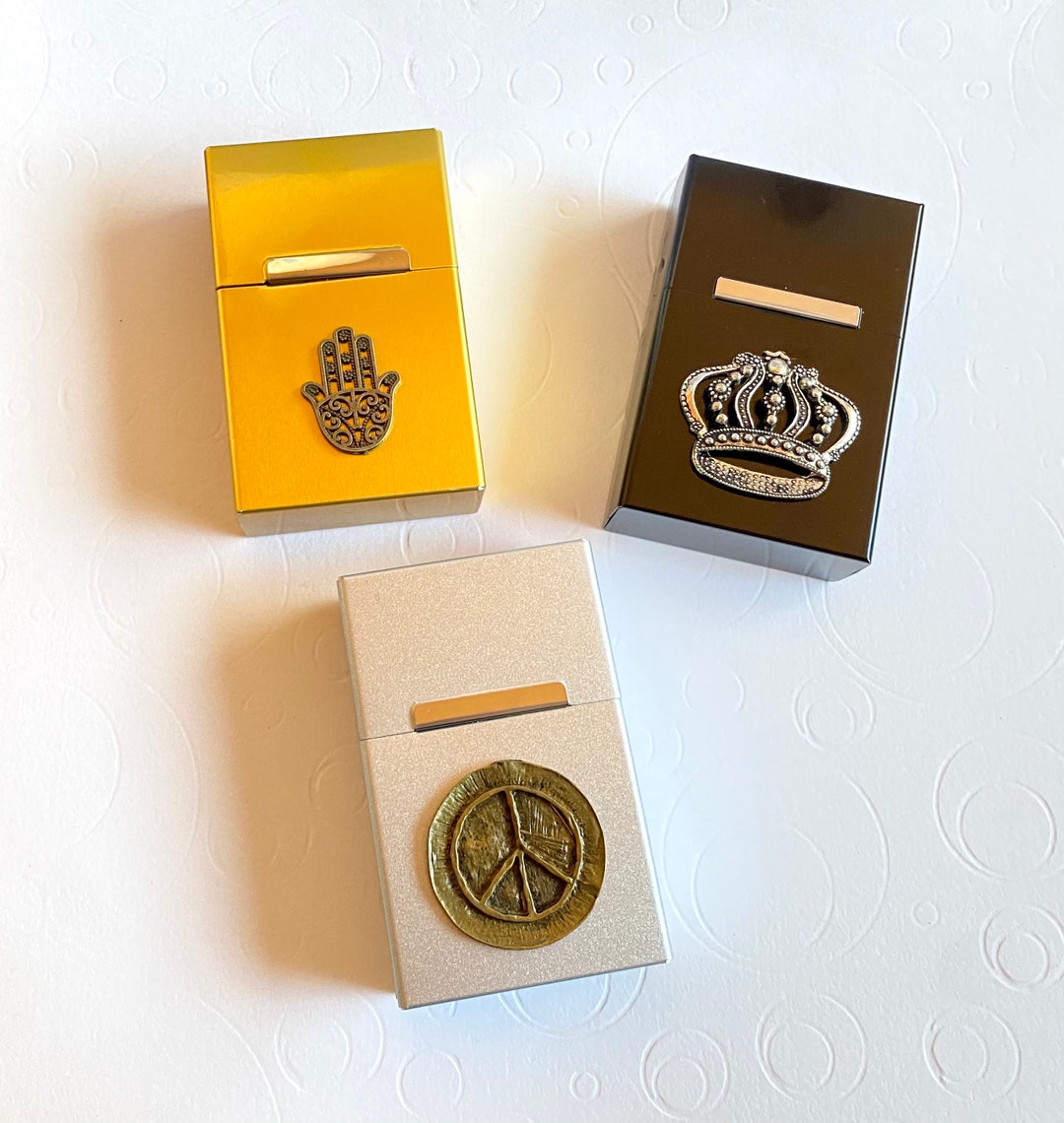 Personalized Cigarette Pack Holder, Cigarette Pack Cover, METAL ...