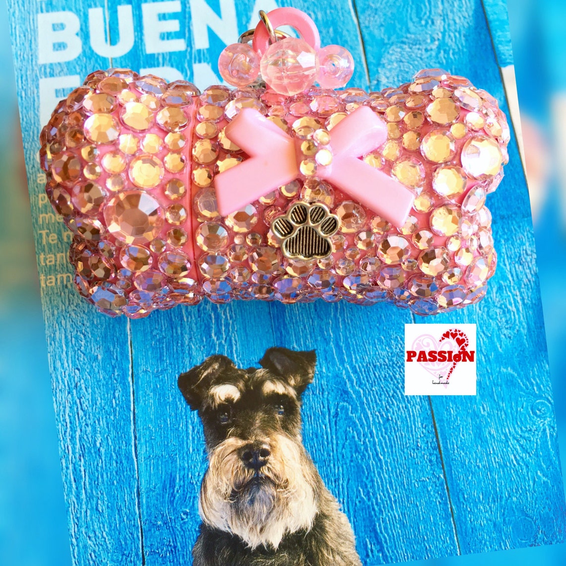 FASHION dog bag dispenser fancy pet accessory sparkle puppy - Etsy España