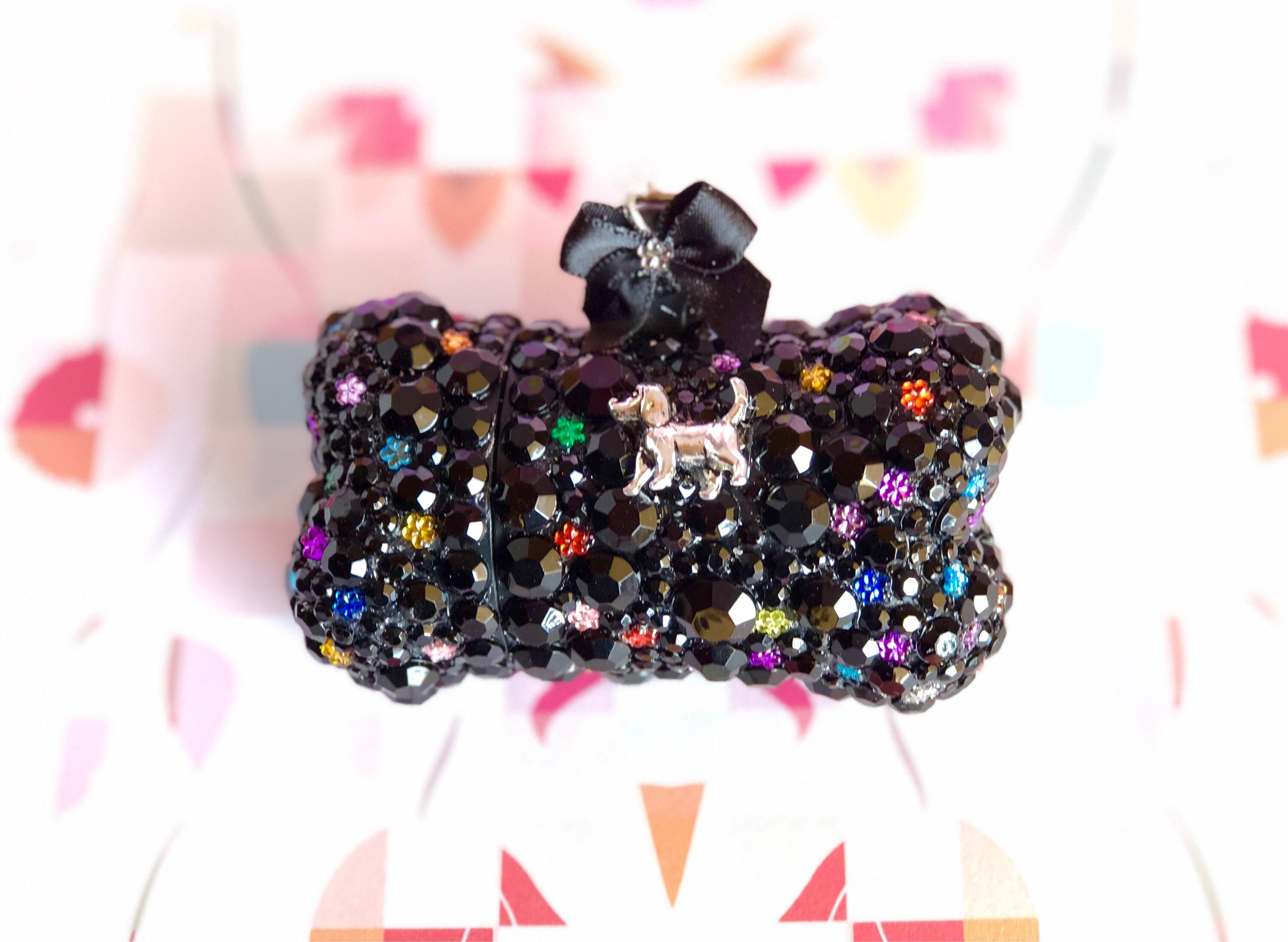 BLING dog bag HOLDER, Fancy DOG accessory, Sparkle designer accessories ...