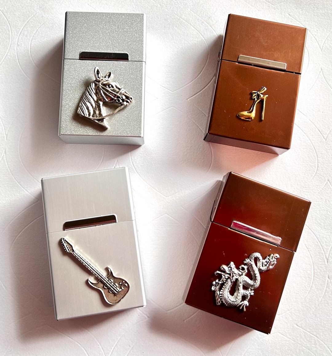 Personalized Cigarette Pack Holder, Cigarette Pack Cover, METAL ...