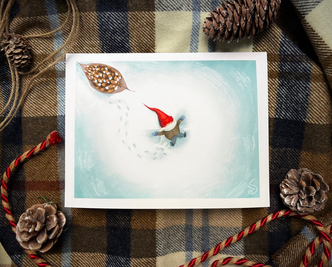 Naps & Snow Angels - Holiday Card - Set of (22) - Etsy