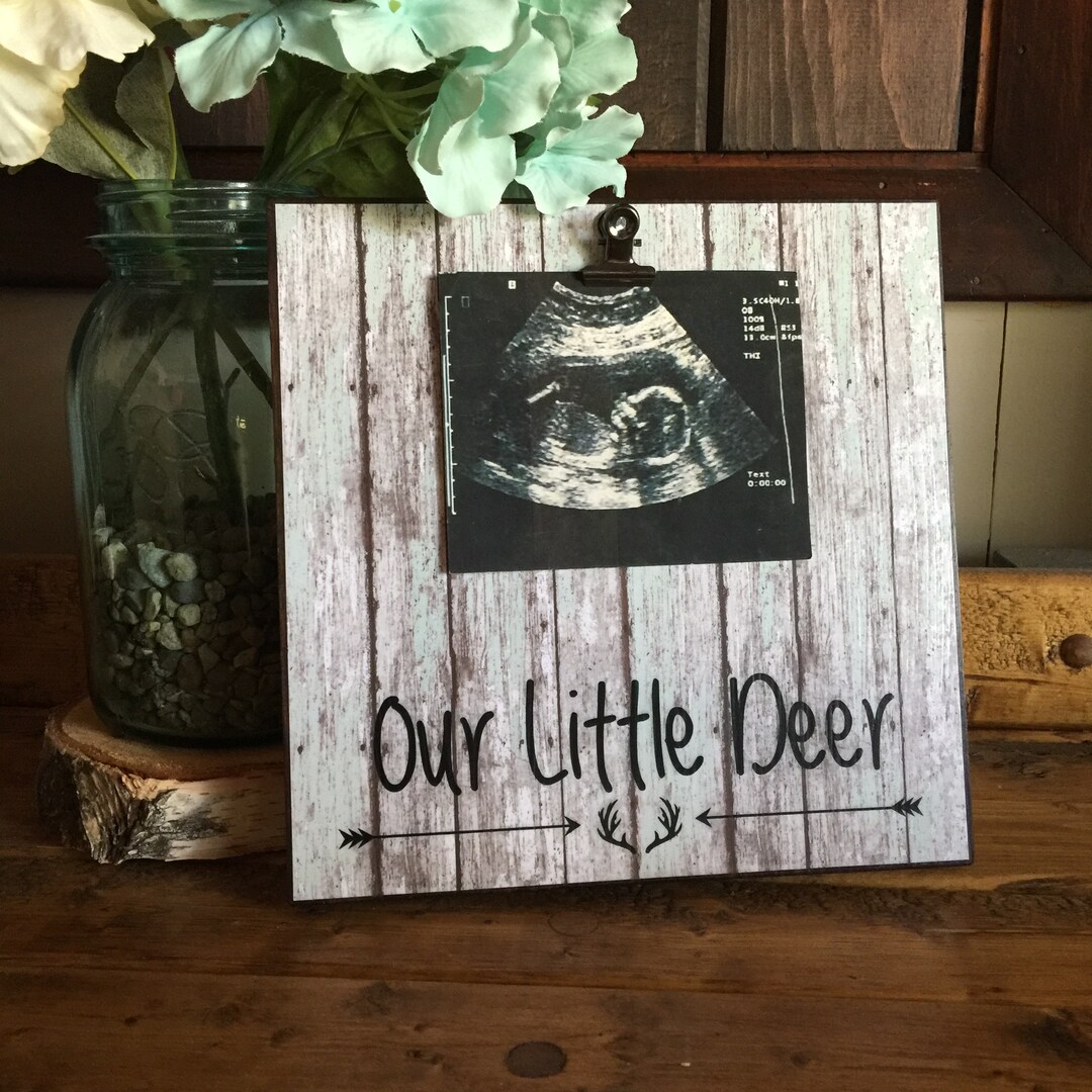 New Baby Gift, Our Little Deer, Pregnancy Reveal, New Parents Gift ...