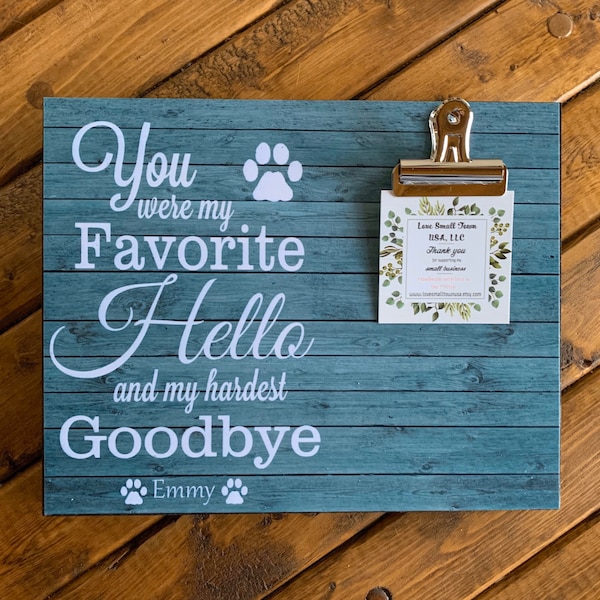 Hardest Goodbye - Etsy