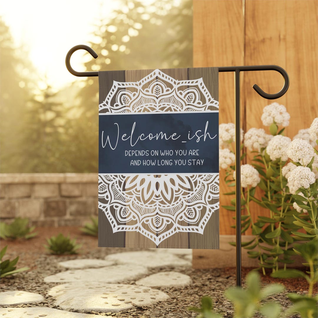 Garden Flag, Welcome-ish Garden Banner for Outdoor Decor, Spring Yard ...