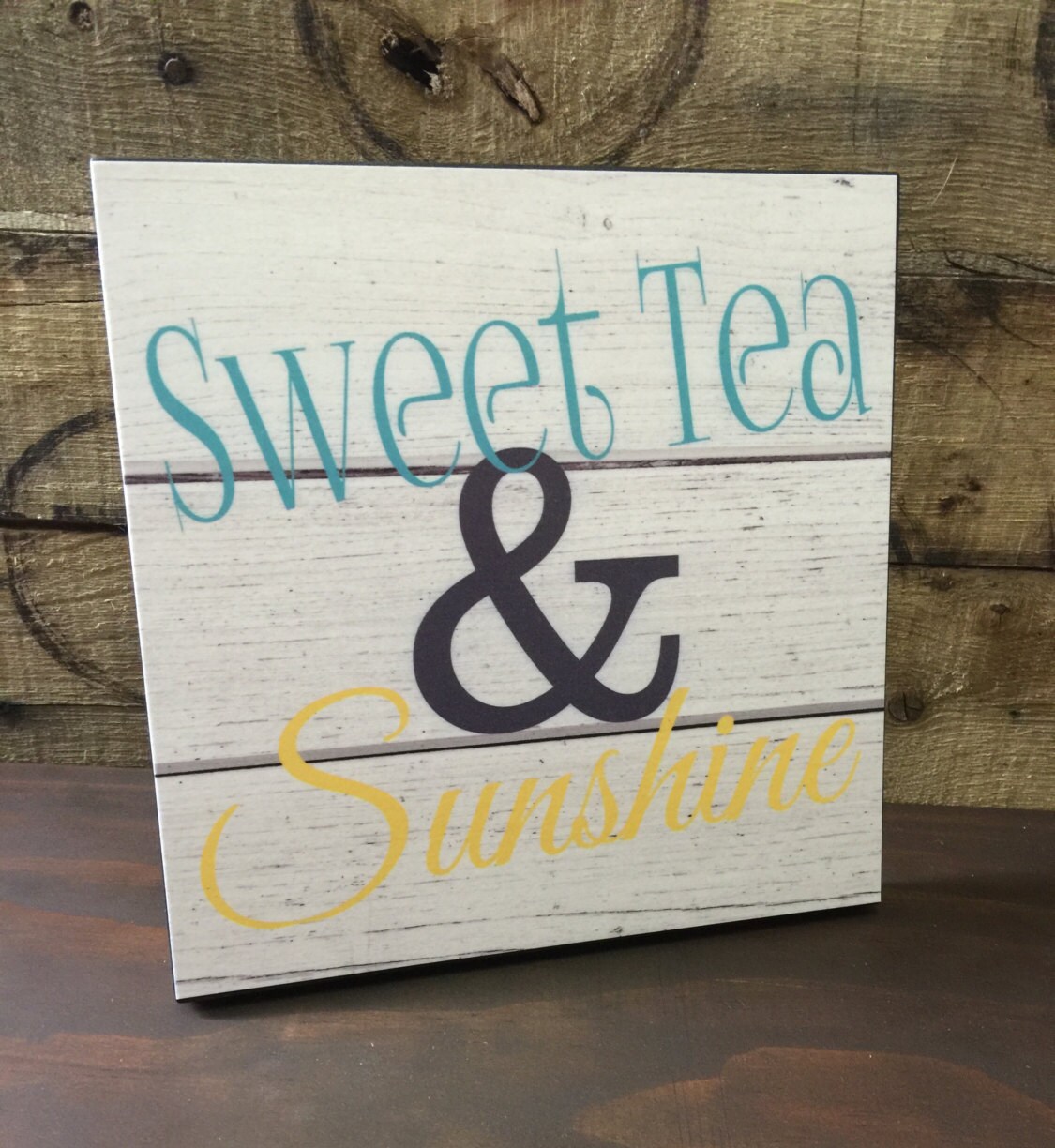 Sweet Tea And Sunshine Wood Sign Housewarming Gift Just | Etsy