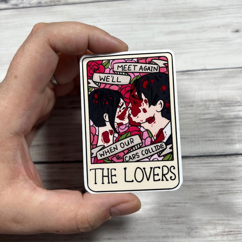 The Lovers Tarot Card Glossy Vinyl Water Resistant Sticker High Quality ...