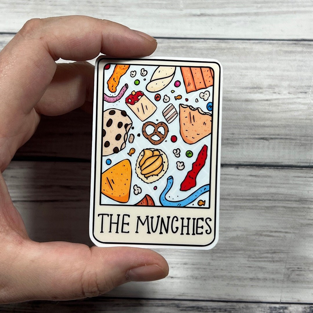 The Munchies Tarot Card Glossy Vinyl Water Resistant Sticker High ...