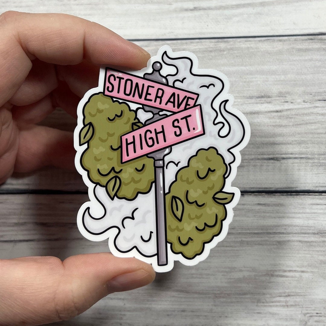 Stoner Ave High St Glossy Vinyl Water Resistant Sticker High Quality ...